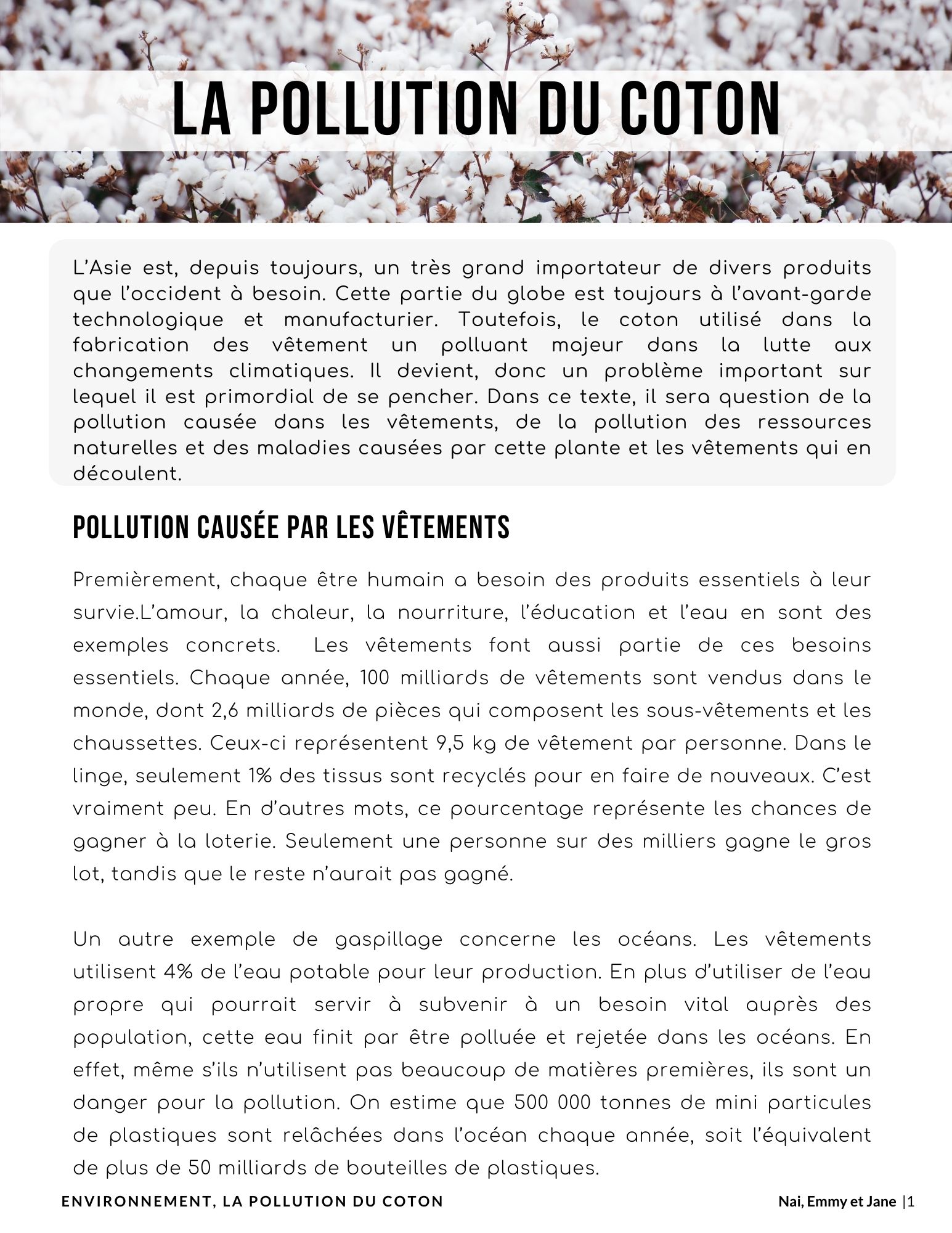 Environnement – L.I.R.E.